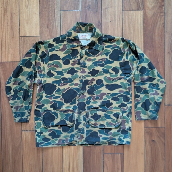 Saftbak | Jackets & Coats | Saftbak Vintage Duck Camo Shacket Xl | Poshmark